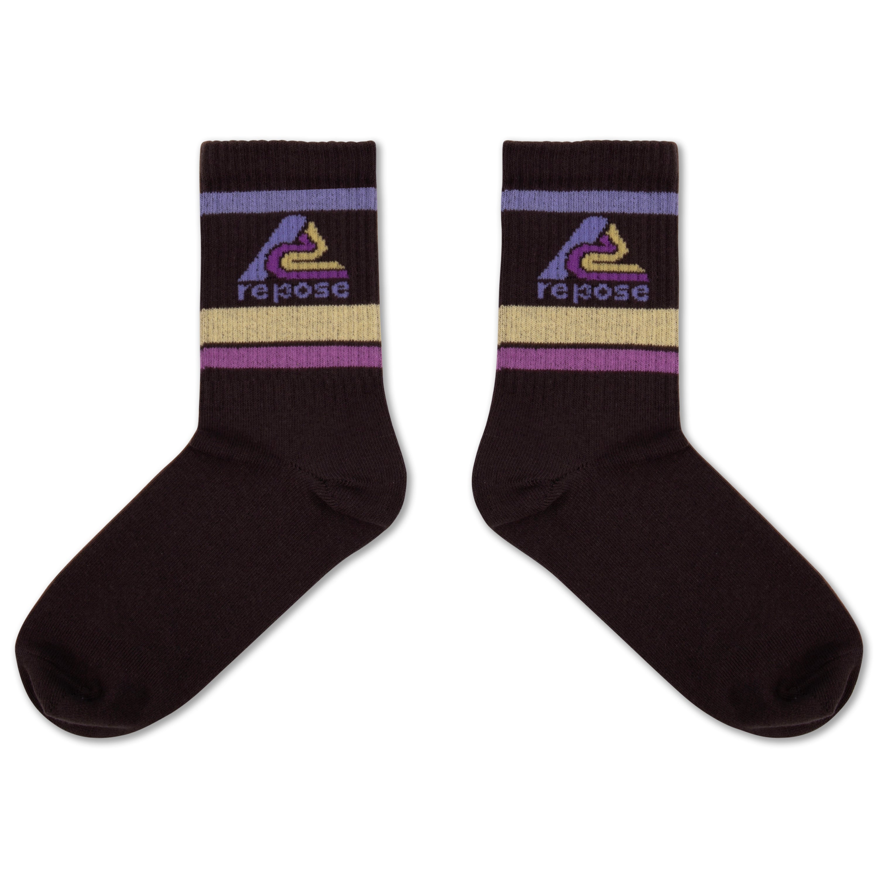 ★DROP1★2026SS★Repose AMS リポーズ sporty socks midnight teal logo SS26-135 ...